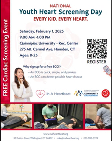 Free heart screening for younger people at Quinnipiac University ...